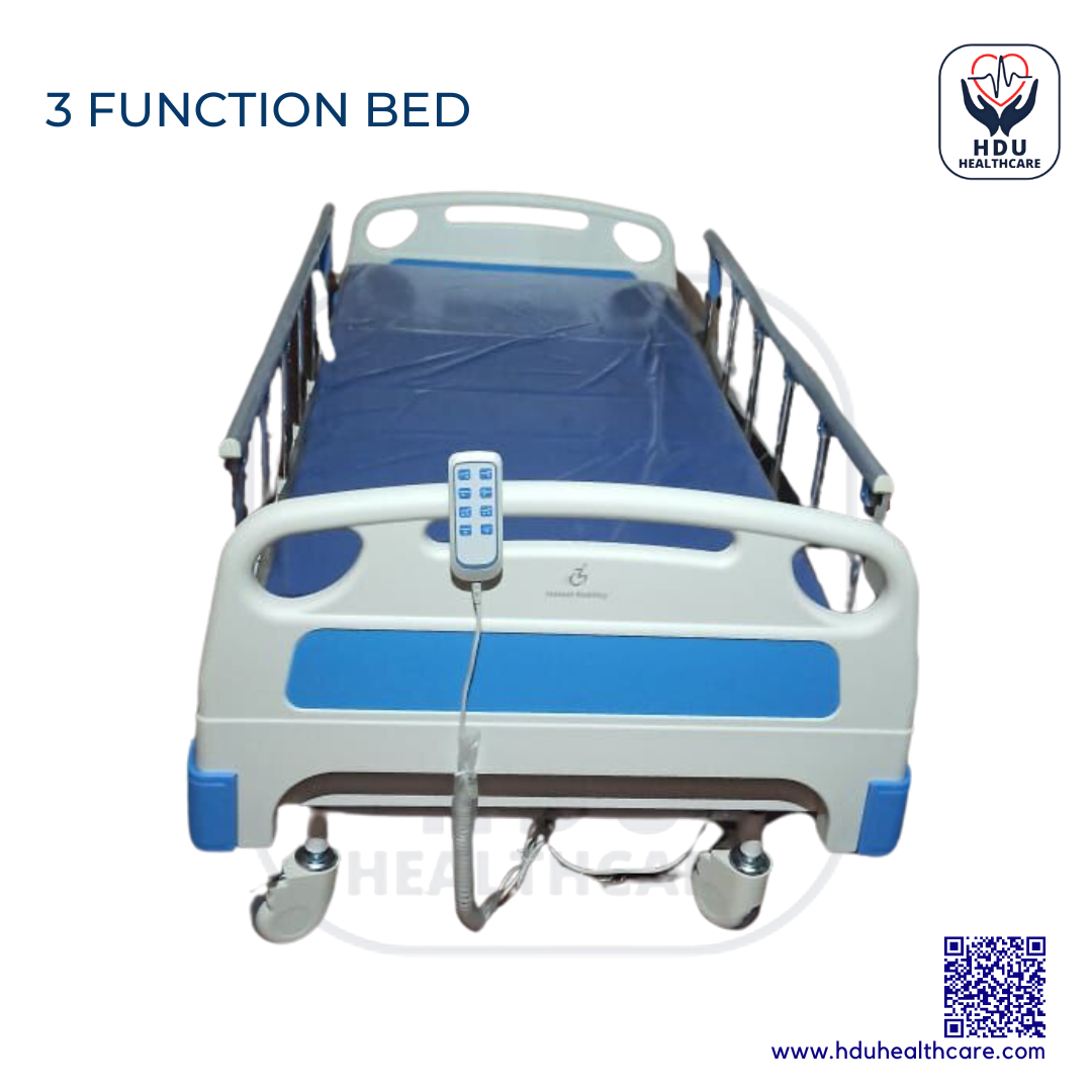 Motorized ICU Bed 3 Function - Adjustable Back, Knee, And Height Raise ...