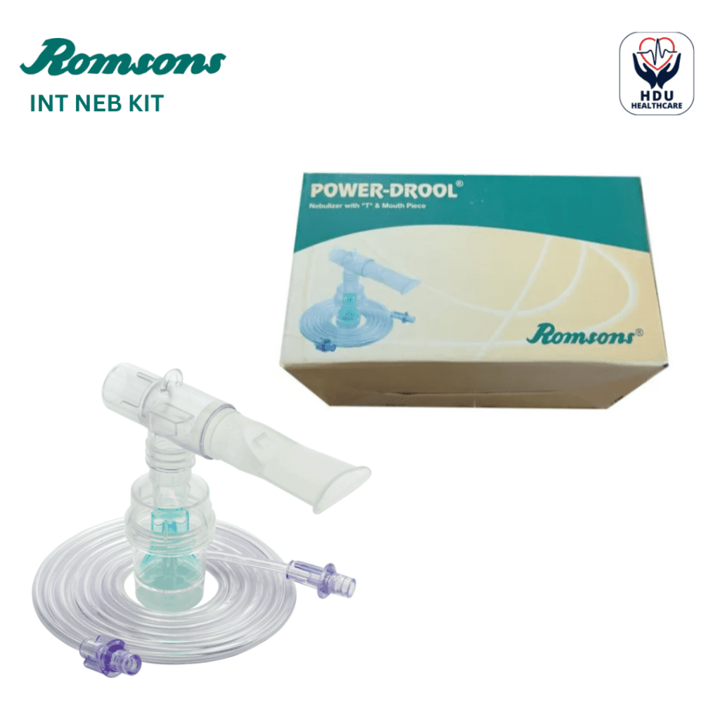 Romsons Power Drool Nebulizer Kit With 'T' Shape Connector & Mouthpiece ...