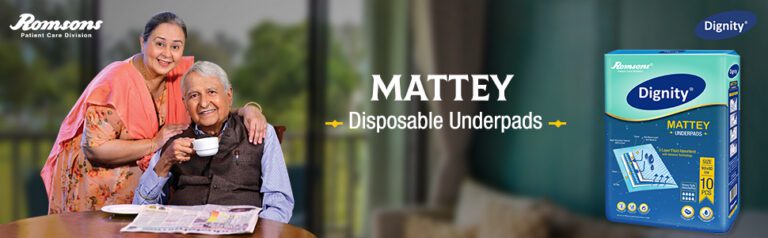 Dignity Mattey Pro Disposable Underpads, Size 90x60 Cm (Pack Of 1x10 ...