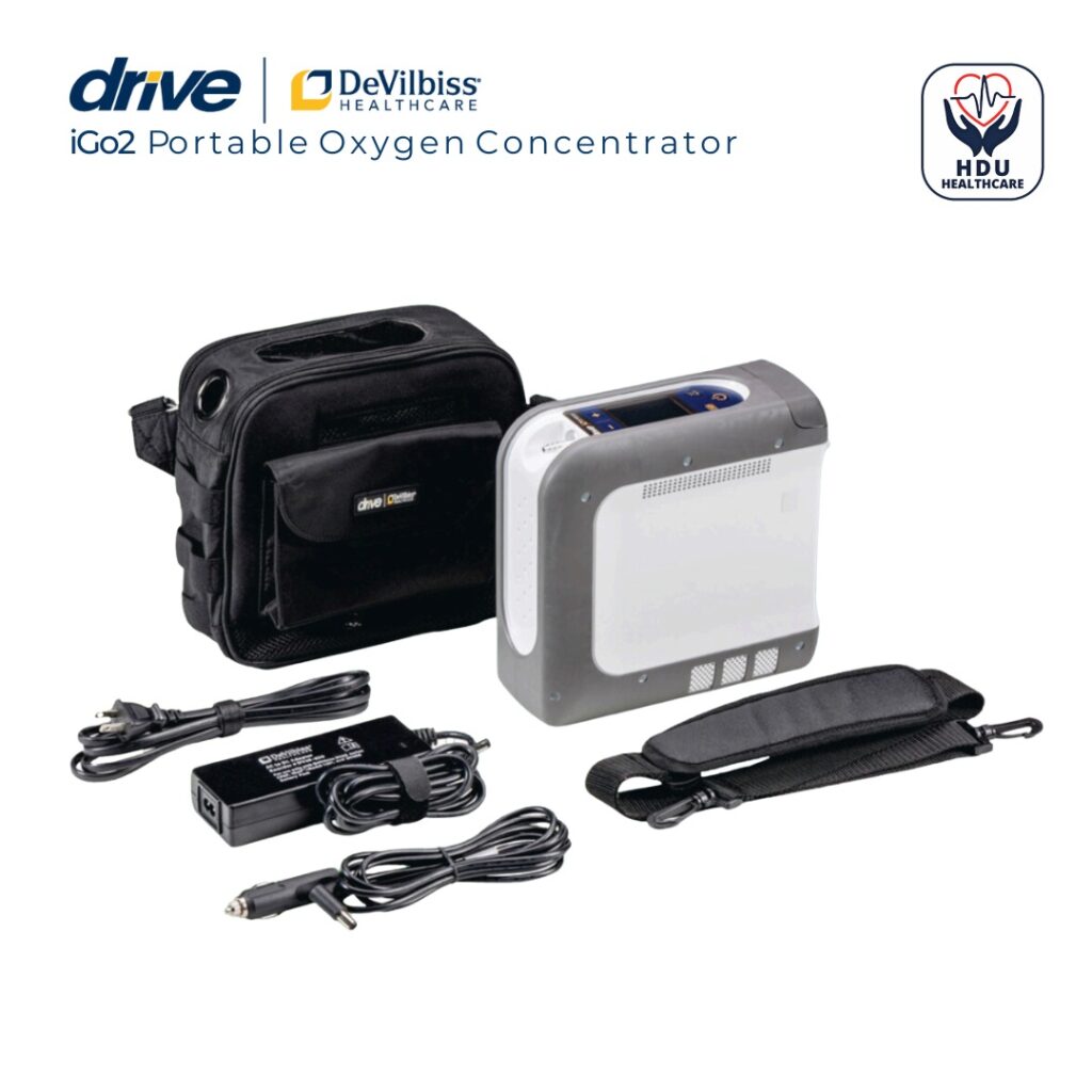 Devilbiss IGo2 Portable Oxygen Concentrator With Free Carrying Case ...