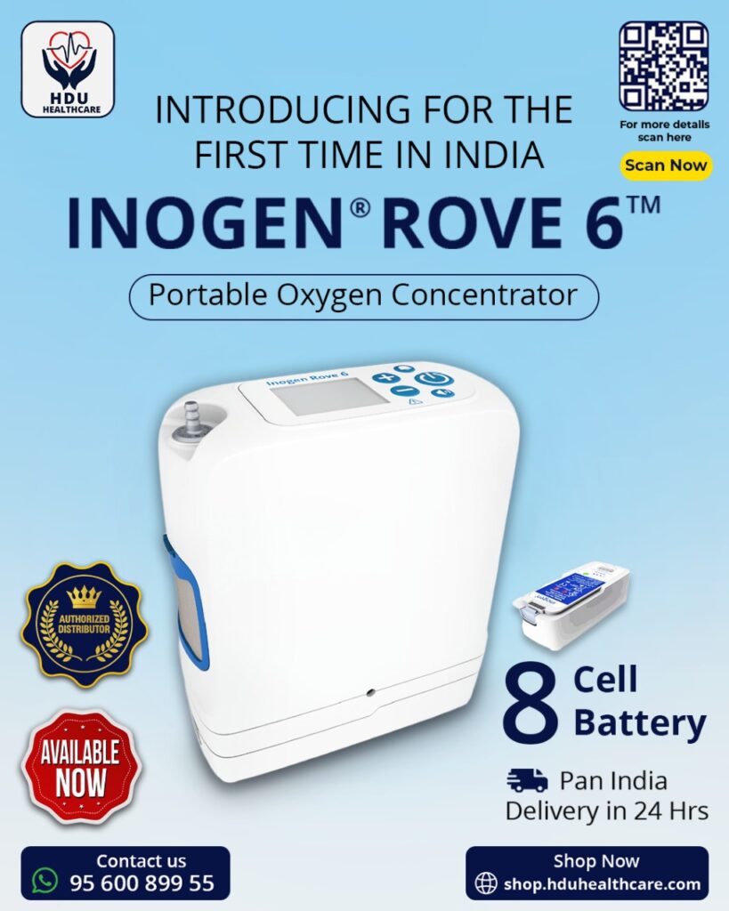 Inogen Rove 6 Portable Oxygen Concentrator – 8 Cell Battery ...