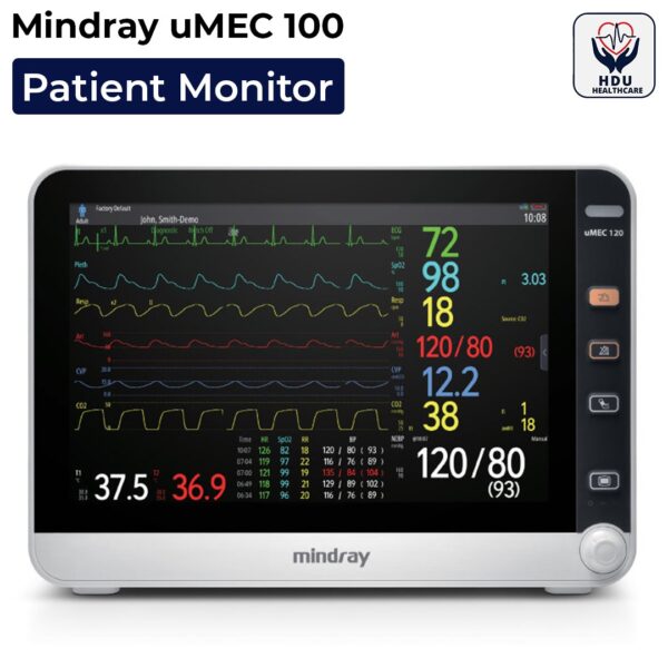 Mindray UMEC 100 Patient Monitor | ECG, SpO₂, NIBP, Temp, Resp | 10.1 ...